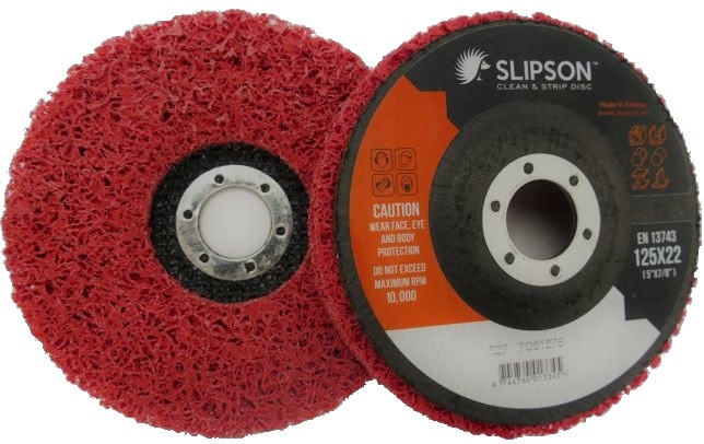 Slipson Clean&Strip Red Ceramic T27 125x22,3mm – Slipson Abrasives